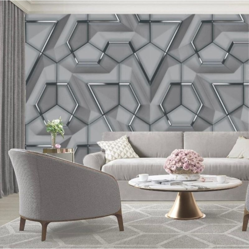 Modern Elegant Wall Wallpaper Size 8m to 9m x 45cm - Wallpaper & Wall ...