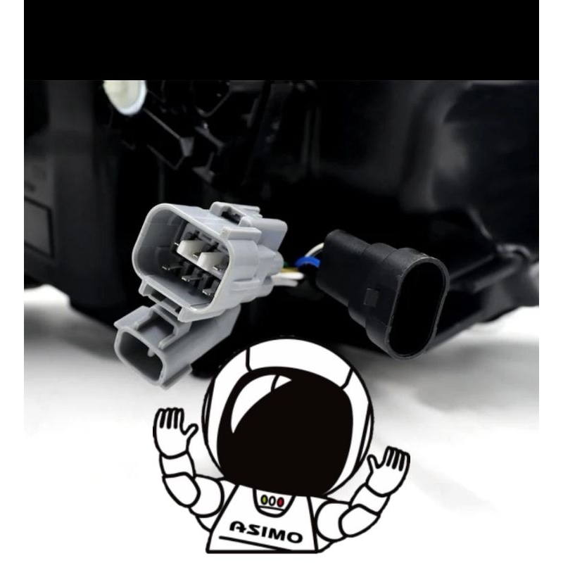 Socket headlight pin 2 6 Original Toyota all new Hilux Revo Vigo Ricco ...