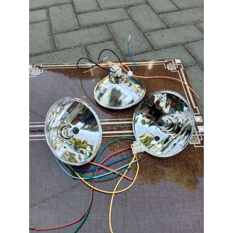 Headlamp/refelector REFIL HAS BOLHAM WITHOUT GLASS 5,75 IN PNP JUTE ...