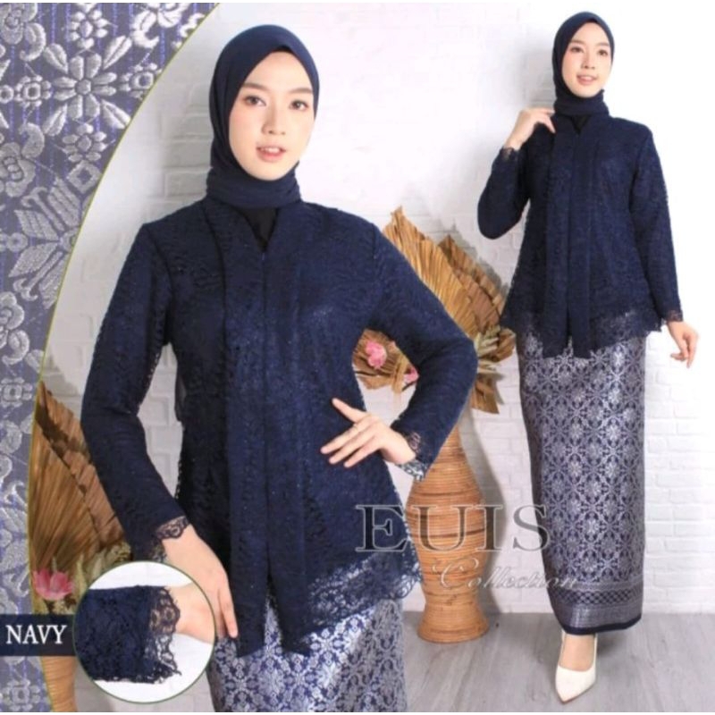 Floy Brukat Kebaya Set with Songket Bottoms / Kartini Kebaya / Songket ...