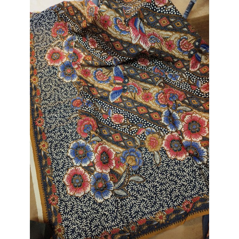HITAM MERAH Long BATIK FABRIC HOKOKAI BLACK RED BUTTERFLY SLOPES ...