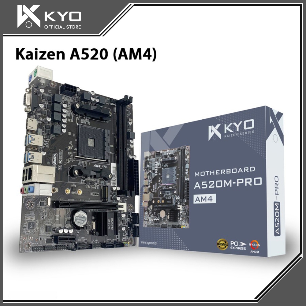 Kyo KAIZEN Motherboard a520m pro AMD AM4 A520 DDR4 Mobo a520m pro ...