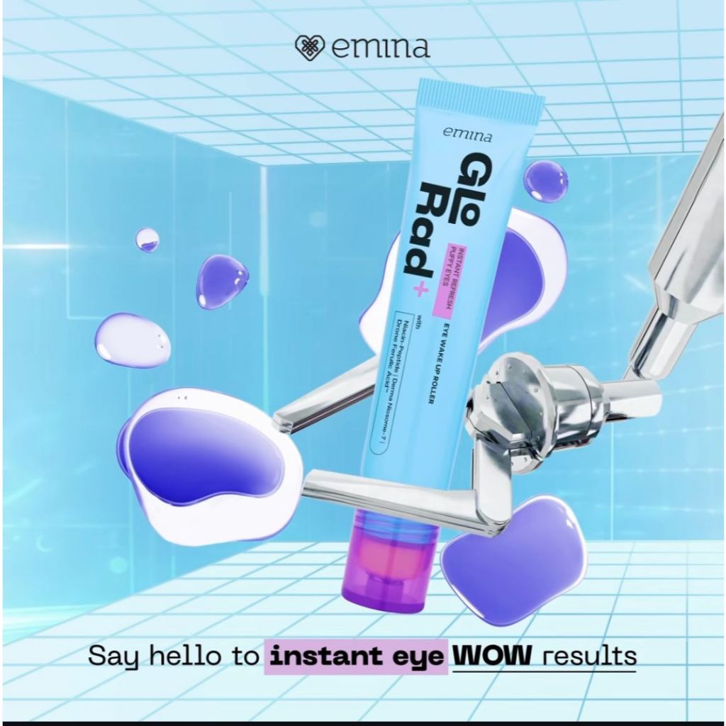 Emina Glo Rad Puffy Eyes Eye Wake Up Roller 15ml | Shopee Malaysia