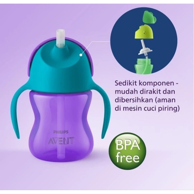 Philips avent Straw cup single 200ml Type 796/02 avent Pipette Bottle ...