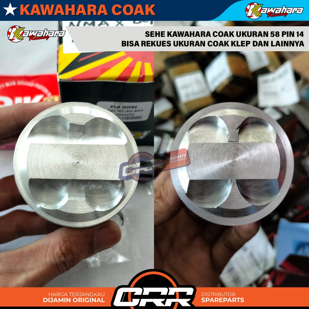 Kawahara Piston Package 58 Pin/pen 14 Plus Lathe And Coak Valve Custom ...