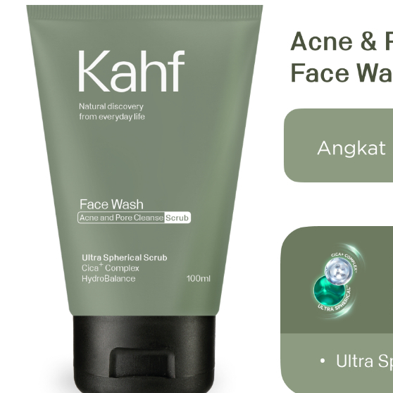 Kahf Acne and Pore Cleanse Face Wash 100 ml | Suitable for acne facial ...