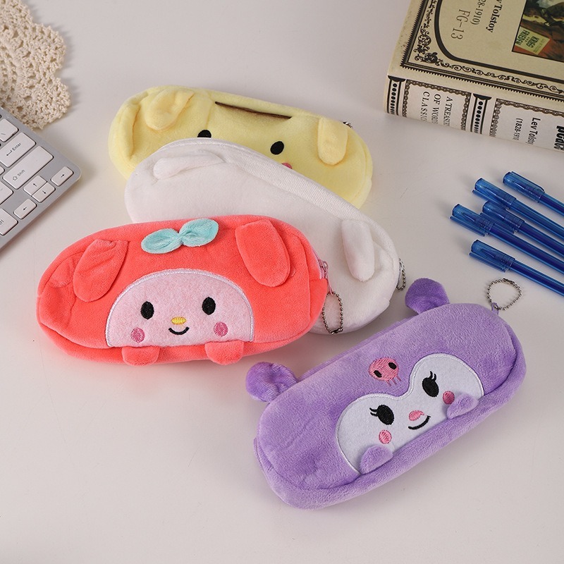 Cute Sanrio Cinnamoroll Melody Kuromi Pompompurin Pencil Case/Pencil ...