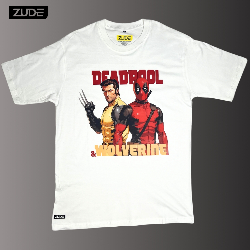Zude Deadpool & Wolverine White T-Shirt | Shopee Malaysia