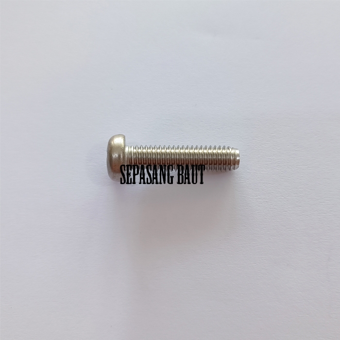 M3 x 6 Bolts JP Screwdriver Head+Round Pan Head SS304 3x6 | Shopee Malaysia