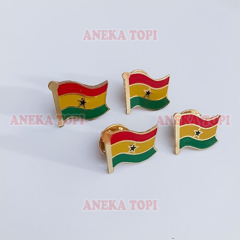 Ghana Country Flag Pin Ghana Flag Pin Ghana Flag Pin - Assorted Hat ...