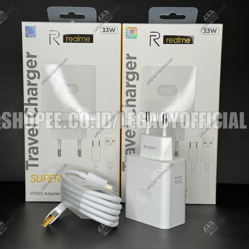 REALME 33W Charger 45W/ 65W/ 67W/ 80W Original 100% SUPER VOOC ...