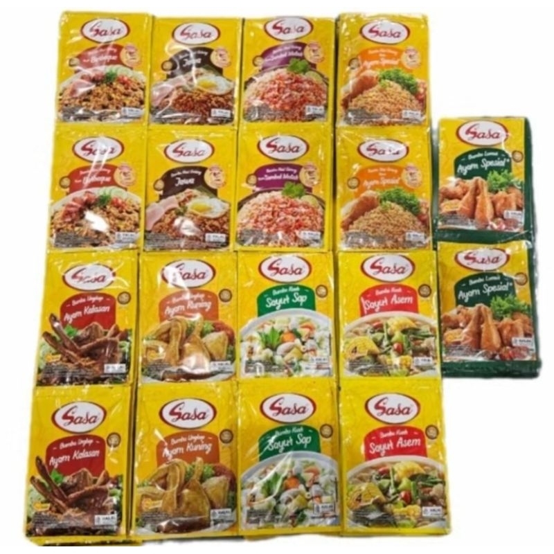 Sasa racik seasoning 10 packs of fried rice/fried chicken/sam ...