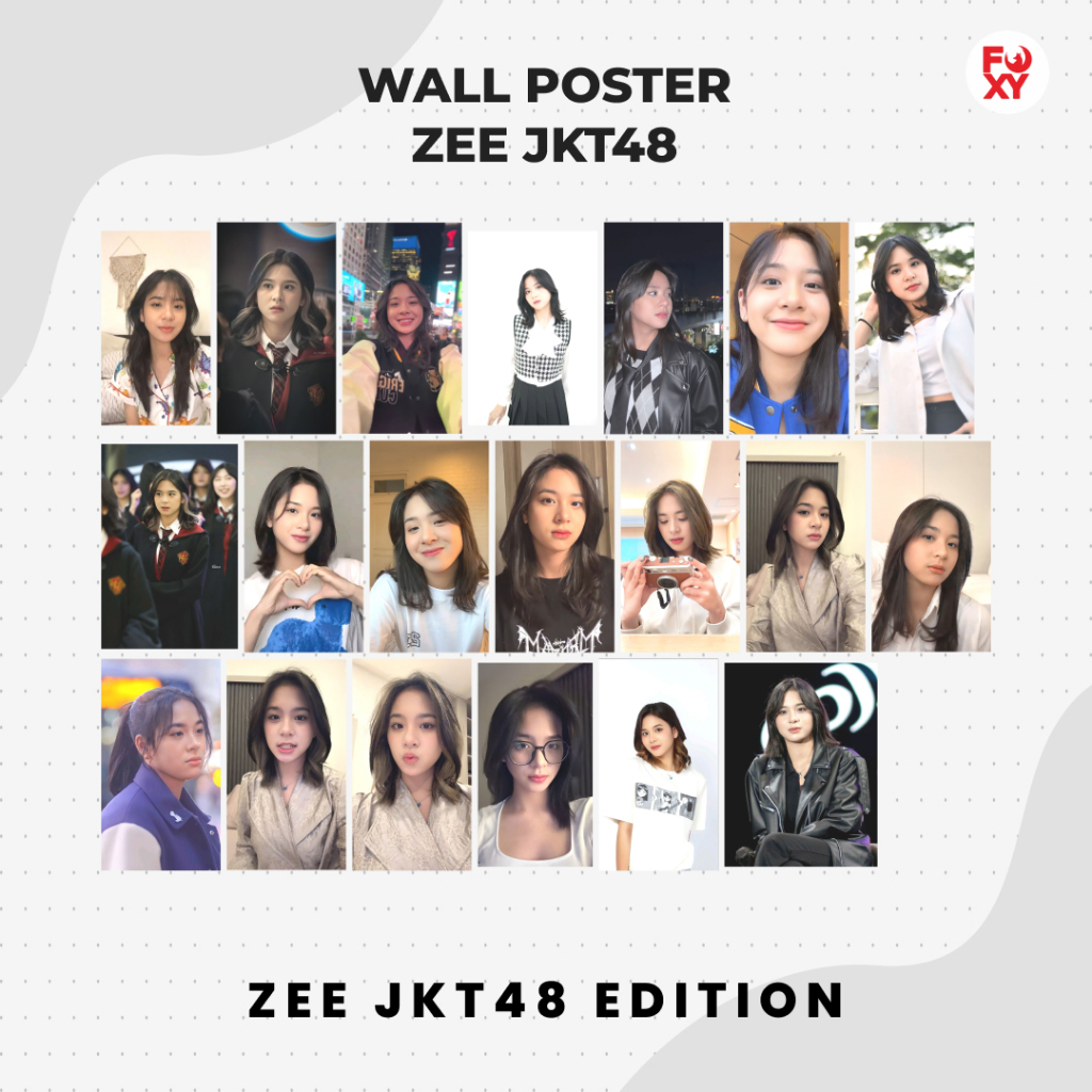 (24Pcs) Jkt48 ZEE POSTER | Jkt48 POSTER | Jkt48 | Aesthetic POSTER ...