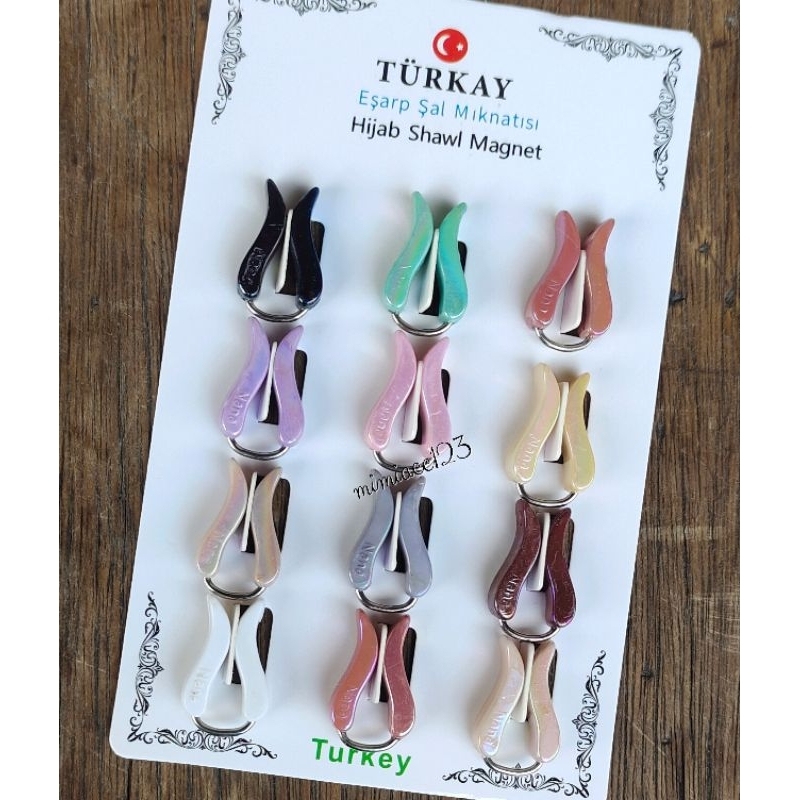 Turkish HIJAB CLIPS/PREMIUM HIJAB MAGNET CLIPS | Shopee Malaysia