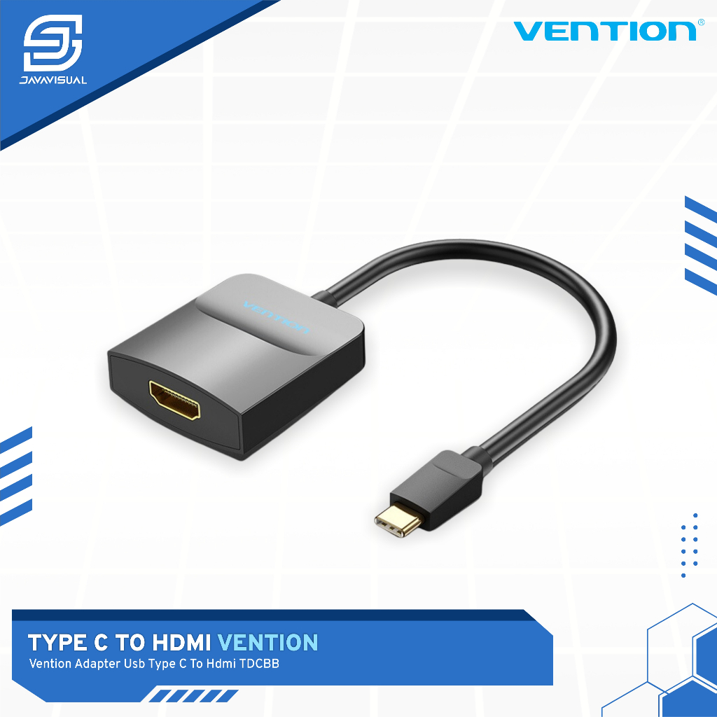 [JaVis] Vention Adapter Converter USB Type-C to HDMI 4K | Shopee Malaysia