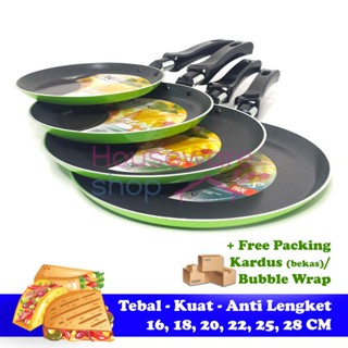 Crepes Pan Flat Teflon Risol Pan/ Crepes Maker/ 16CM 18CM 20CM 22CM ...