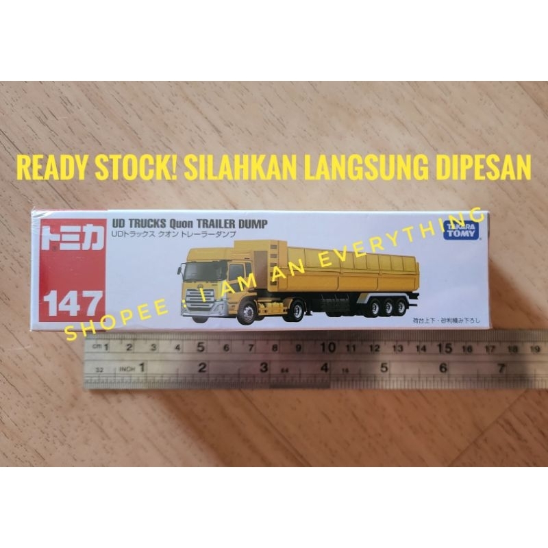 Takara Tomy No 147 Tomica UD Trucks Quon Trailer Dump original diecast truck toy | Shopee Malaysia