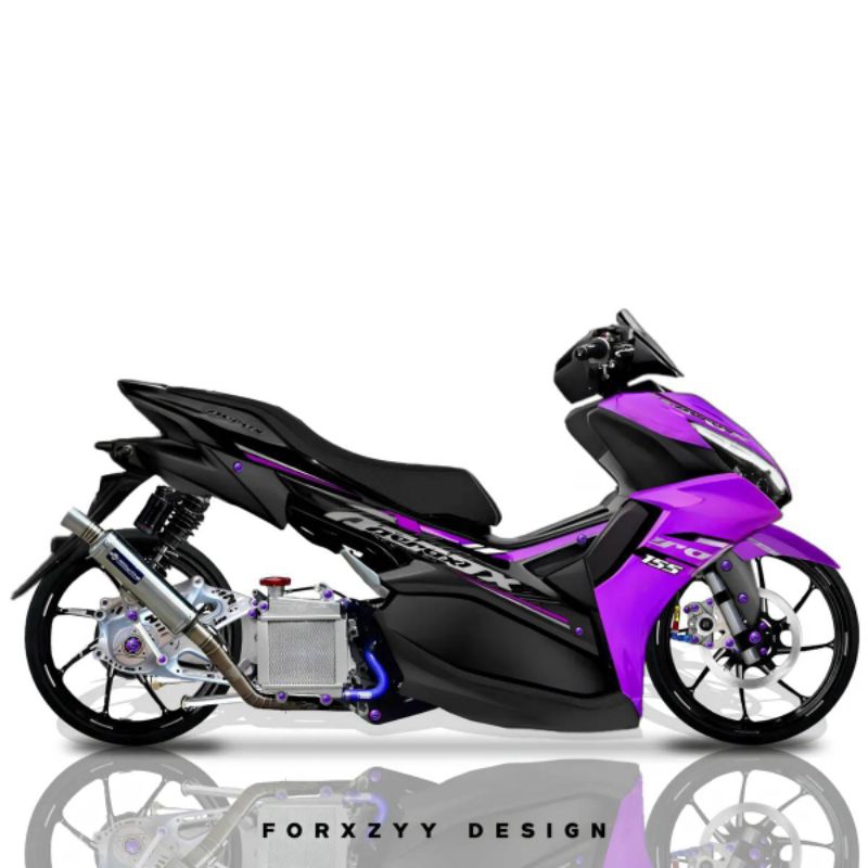 TRANSPARENT STRIPING ALL NEW AEROX CONNECTED NVX 155 VIETNAM TWO COLORS ...