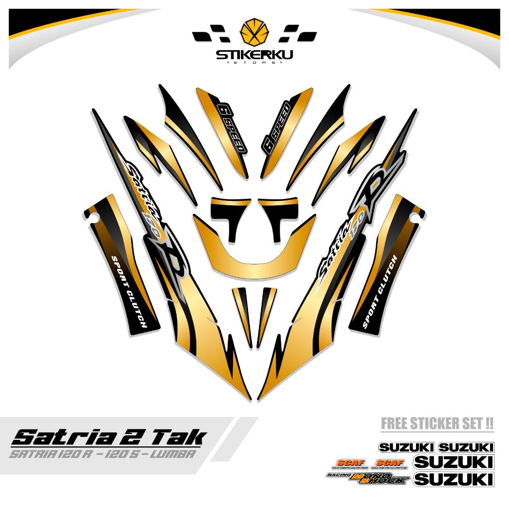 Sticker SATRIA 2 Stroke/Mtf6/STRIPING SATRIA 120s - 120 R/STICKER ...