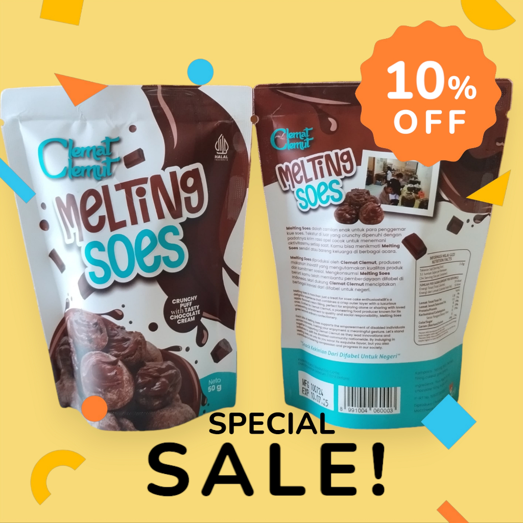 Soes MELTING 50 Grams | Dry SUS | Premium SNACK - CHOCOLATE LOVERS ...