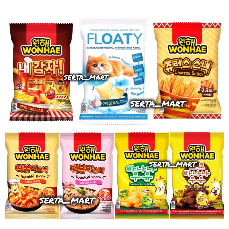 Wonhae Toppoki Snack 80gr - Topokki Spicy Sweet/Toppokki Creamy Rose ...