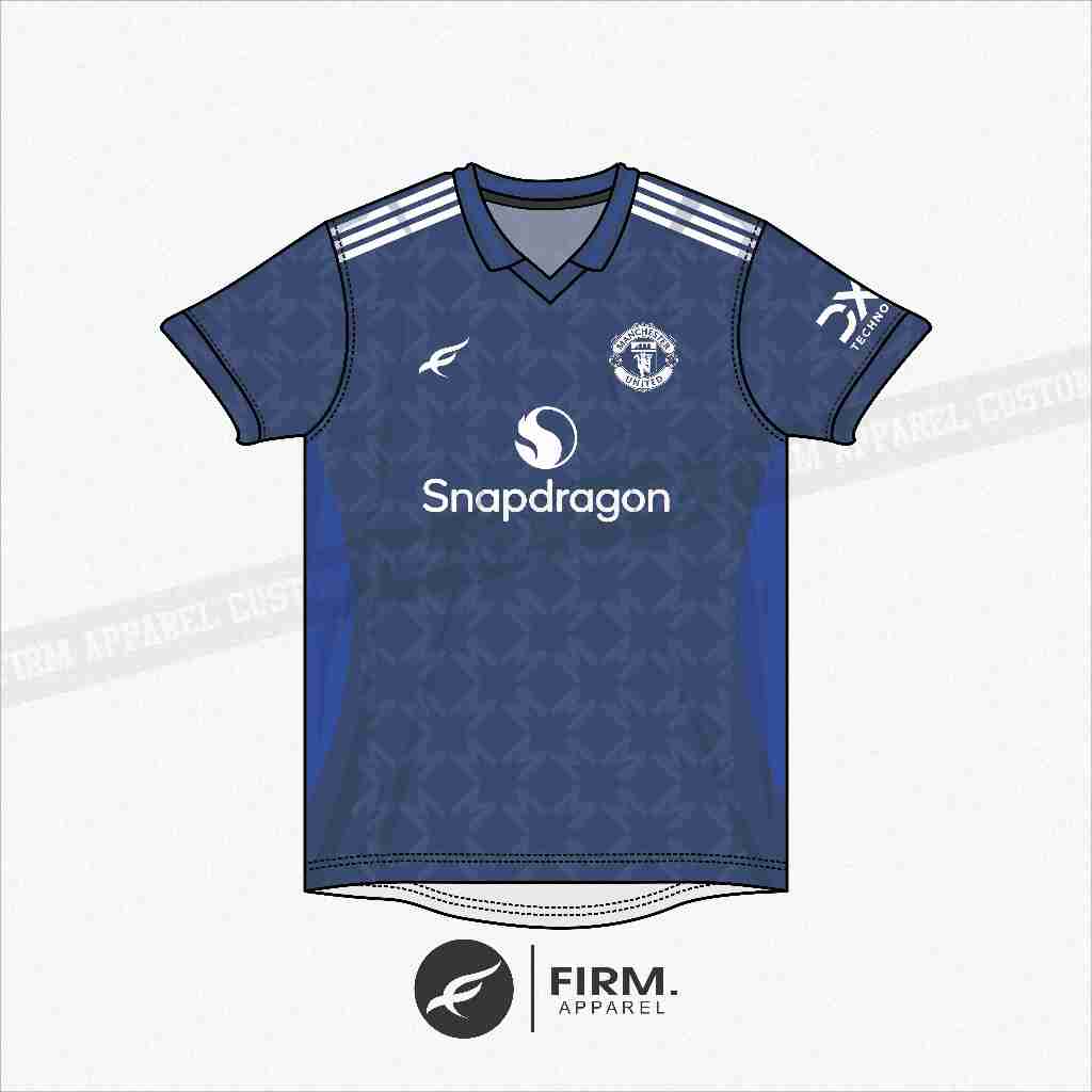 Manchester UNITED Football JERSEY Latest Season 2024-2025 AWAY With ...