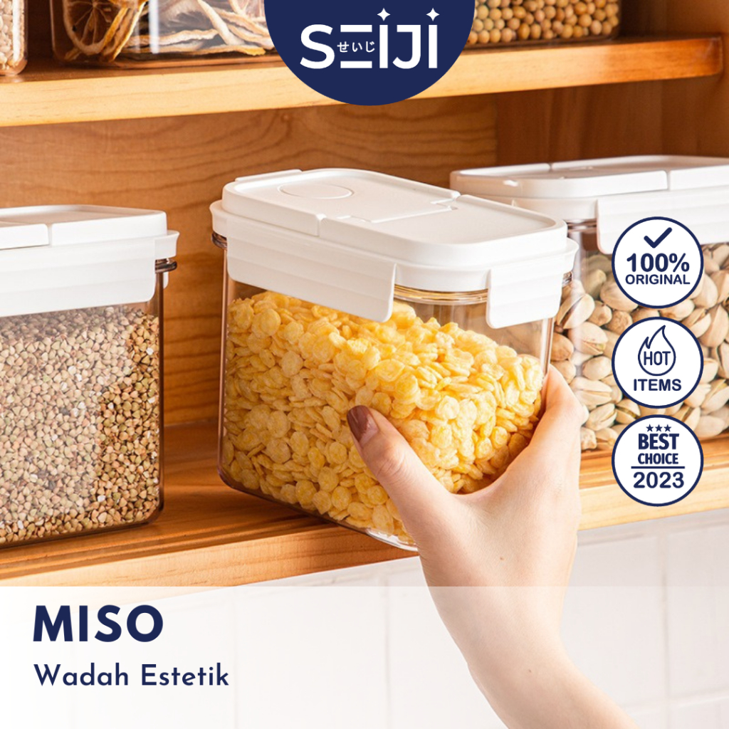 [SEIJI]MISO Minimalist Snack Food Jar Multipurpose Cereal Container ...