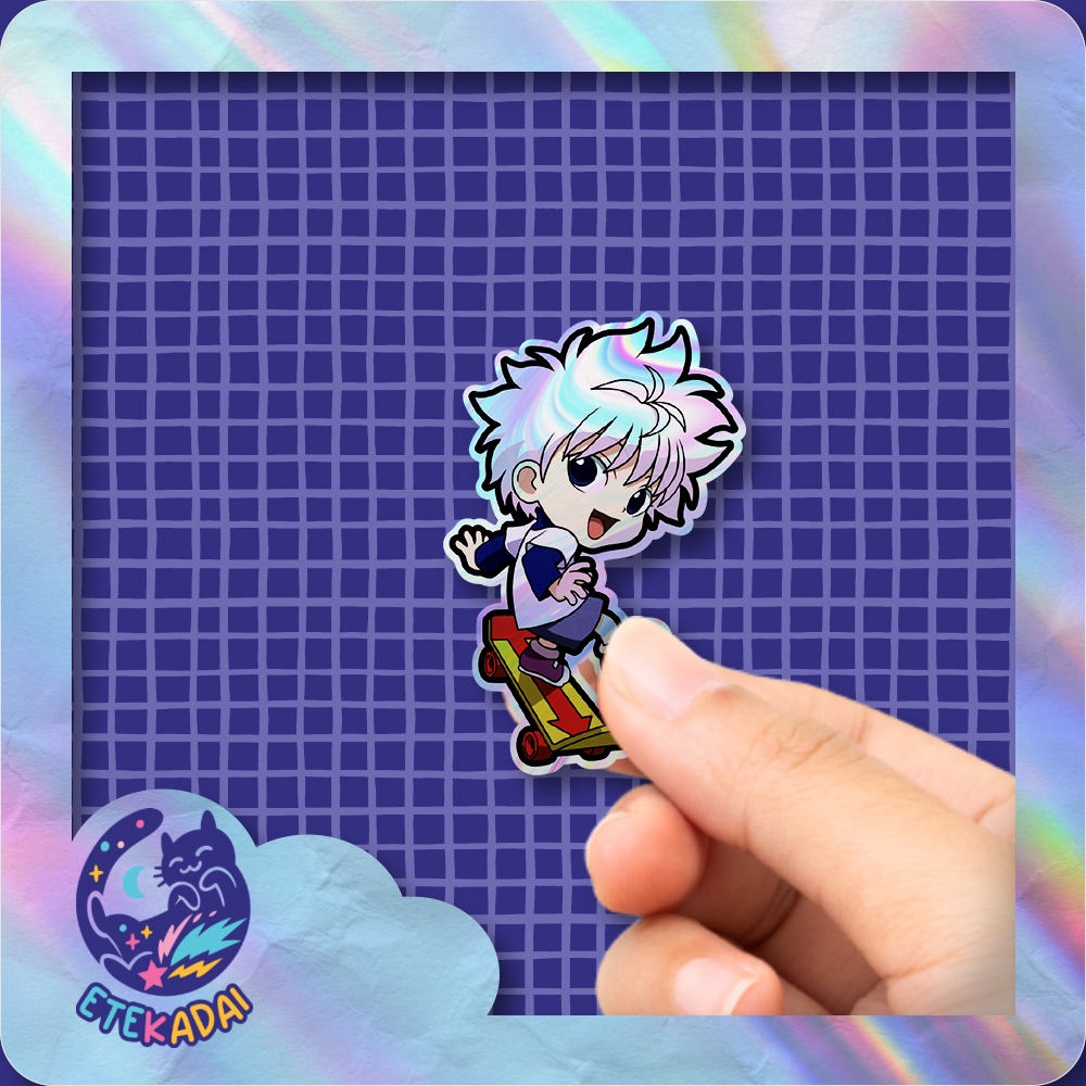 Hunter X Hunter Killua Chibi Anime Hologram Sticker | Shopee Malaysia
