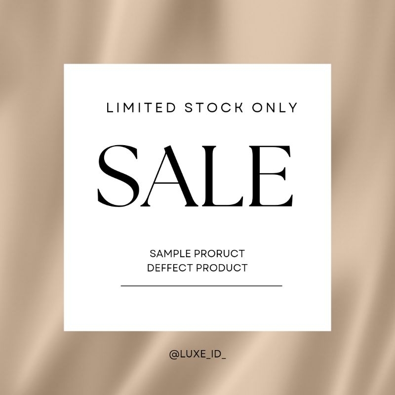 Luxe_id_ SAMPLE 2 (Limited Stock) | Shopee Malaysia