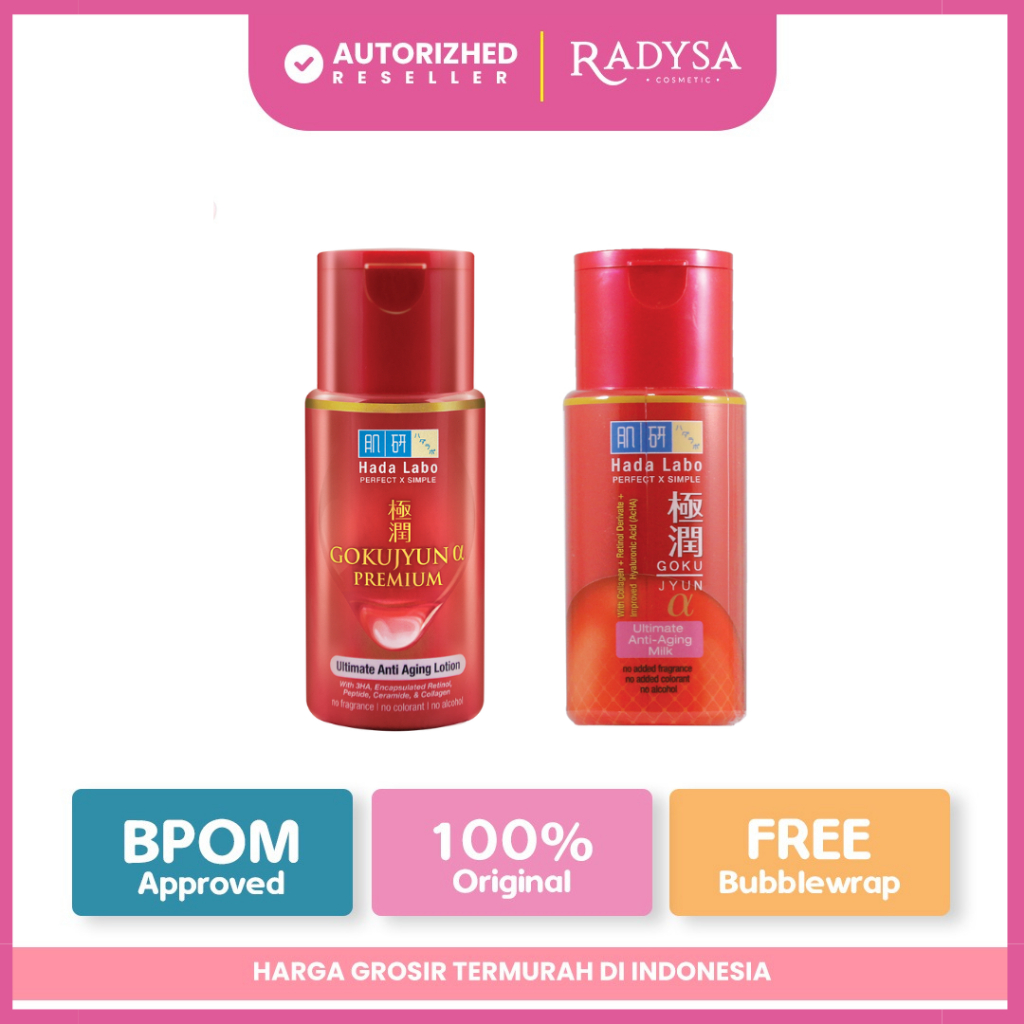 MERAH Radysa - HADALABO Gokujyun Alpha Anti Aging Lotion - Alpha ...