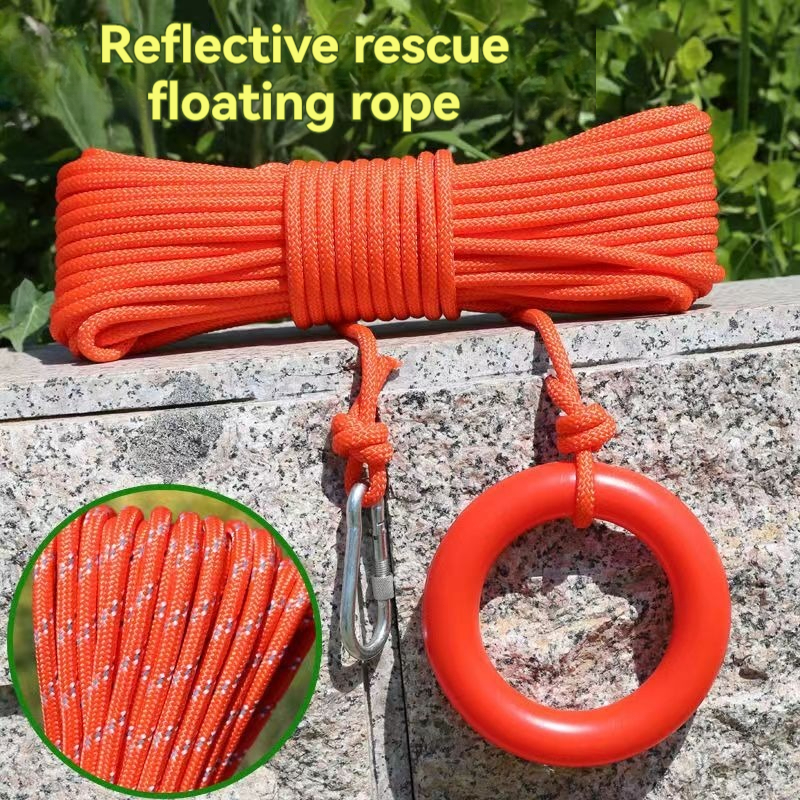 10mmprofessional floating rope water life rope rescue boat with life ...