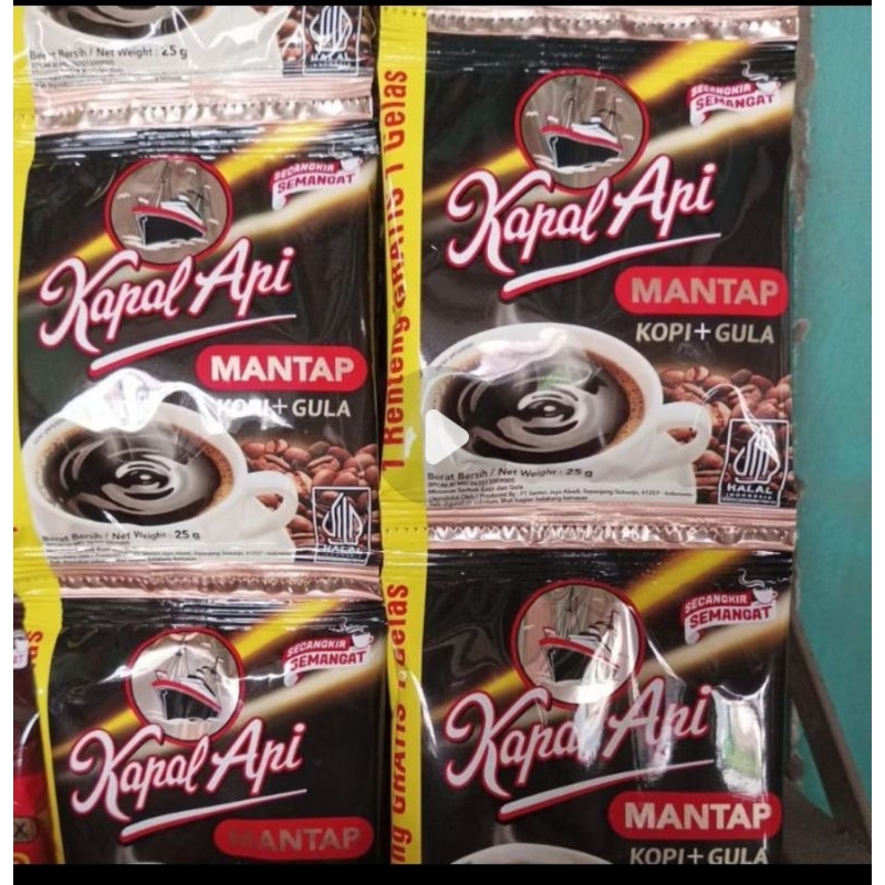 Kopi kapal api mantap kopi+ Sugar 8pcs+25gr | Shopee Malaysia