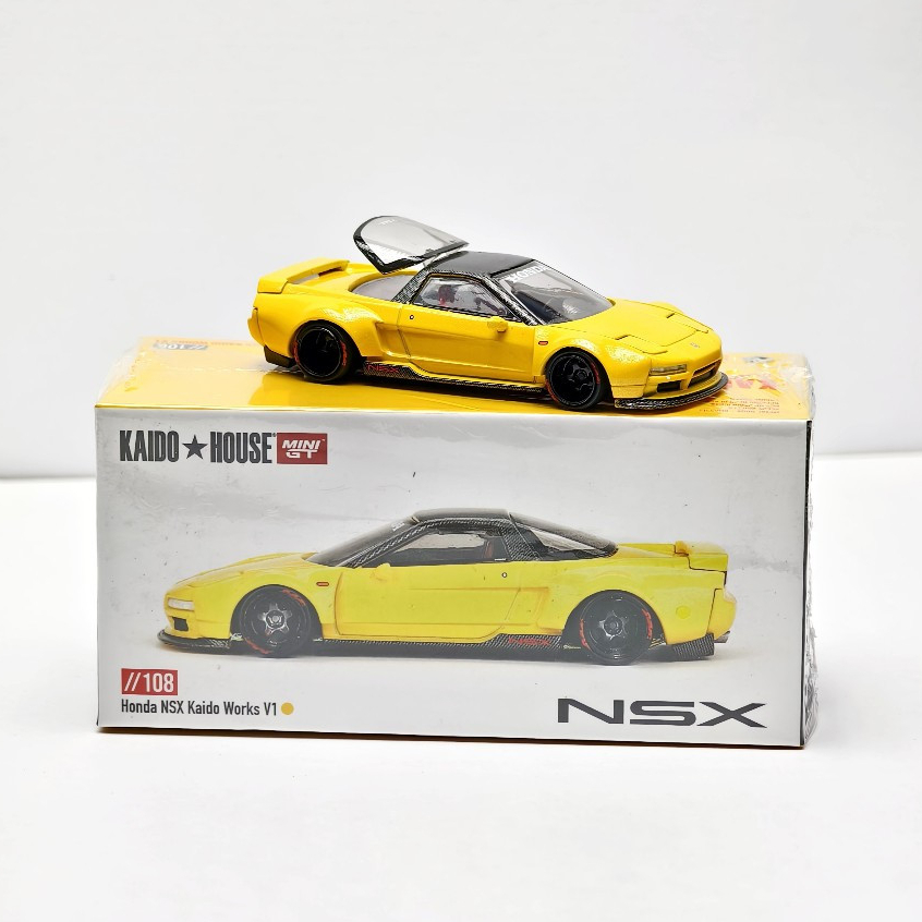 Mini GT Kaido Honda NSX Kaido Works V1 Yellow KHMG108 UNSEALED NON Seal ...