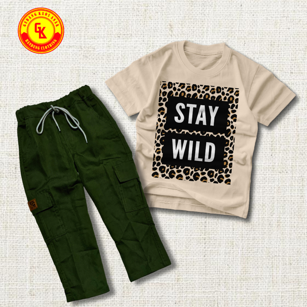 KATUN Boys Suits Children's Distro T-Shirts And Cargo Trousers For ...