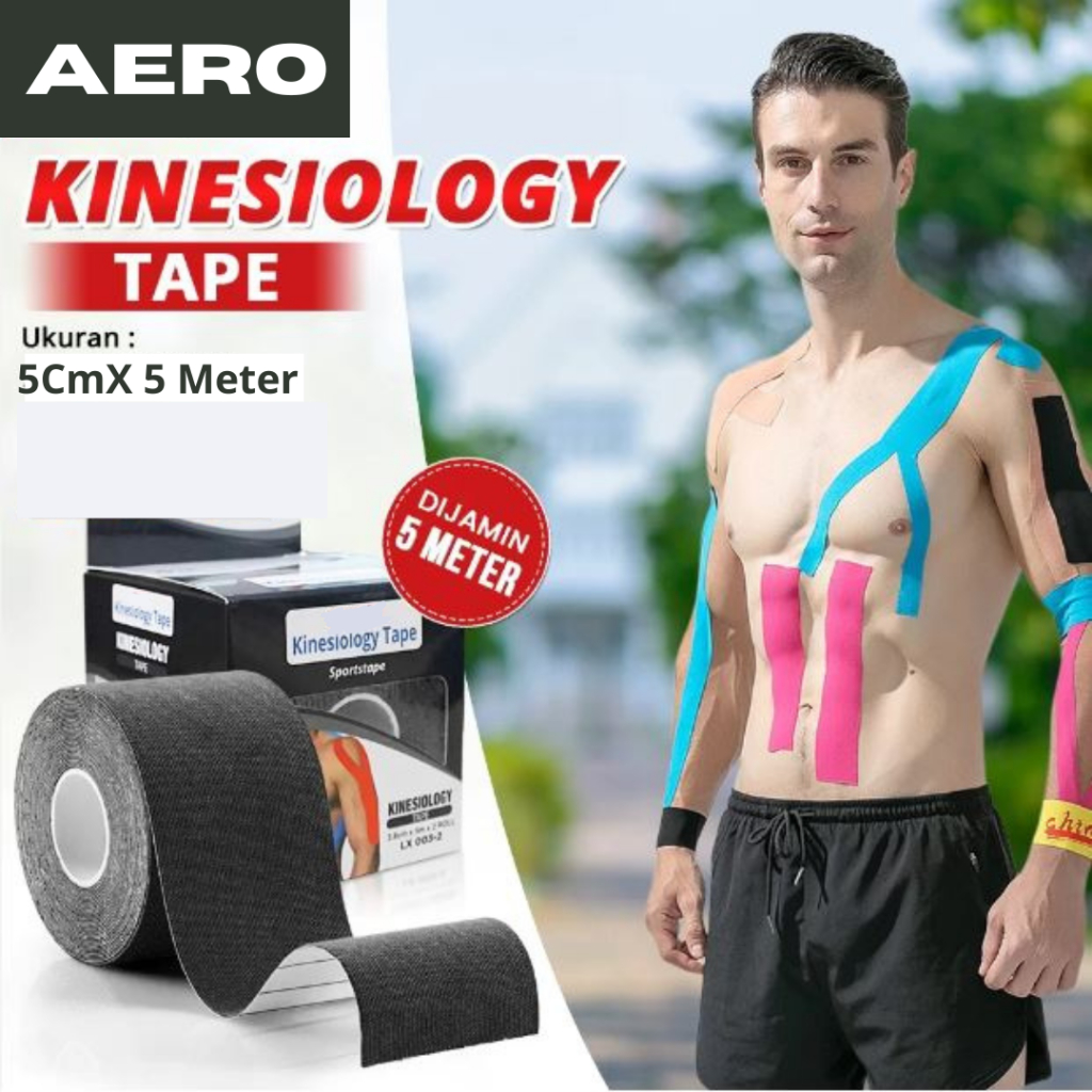 Kinesio Tape/Tapping/Kinesiology AERO Tape 5cm x 5m Sport Tape | Shopee ...