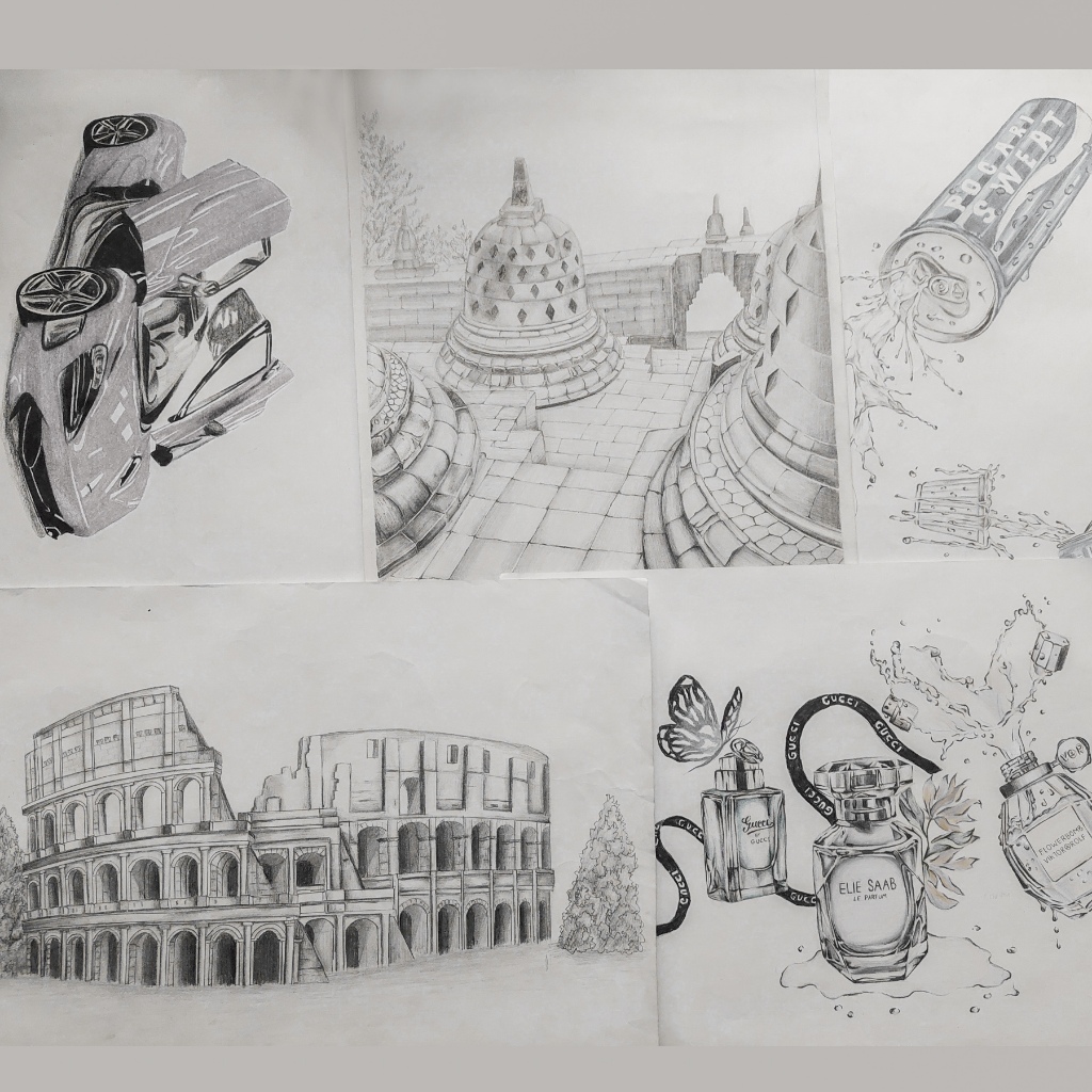 Drawing services, custom pencil drawings, size A4, A3 | Shopee Malaysia