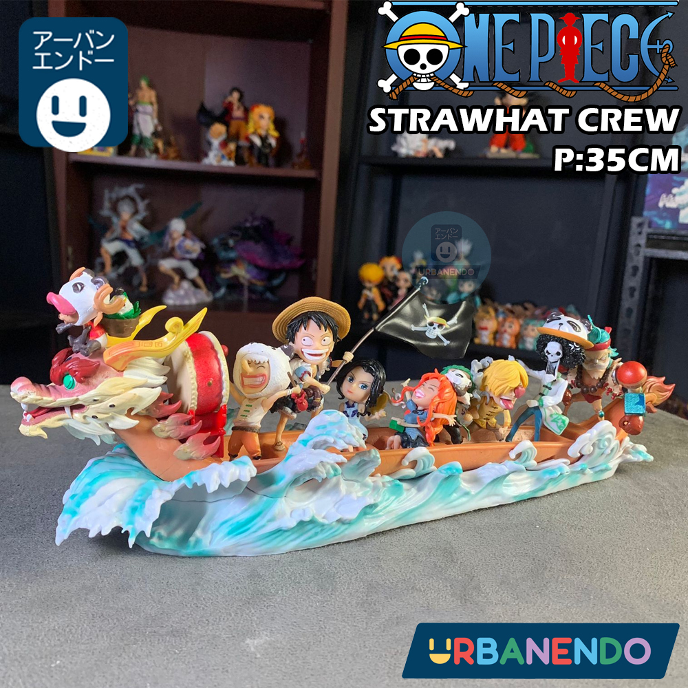 One Piece Ship Action Figure Strawhat Team Boat 35cm One Piece Display | Shopee Malaysia