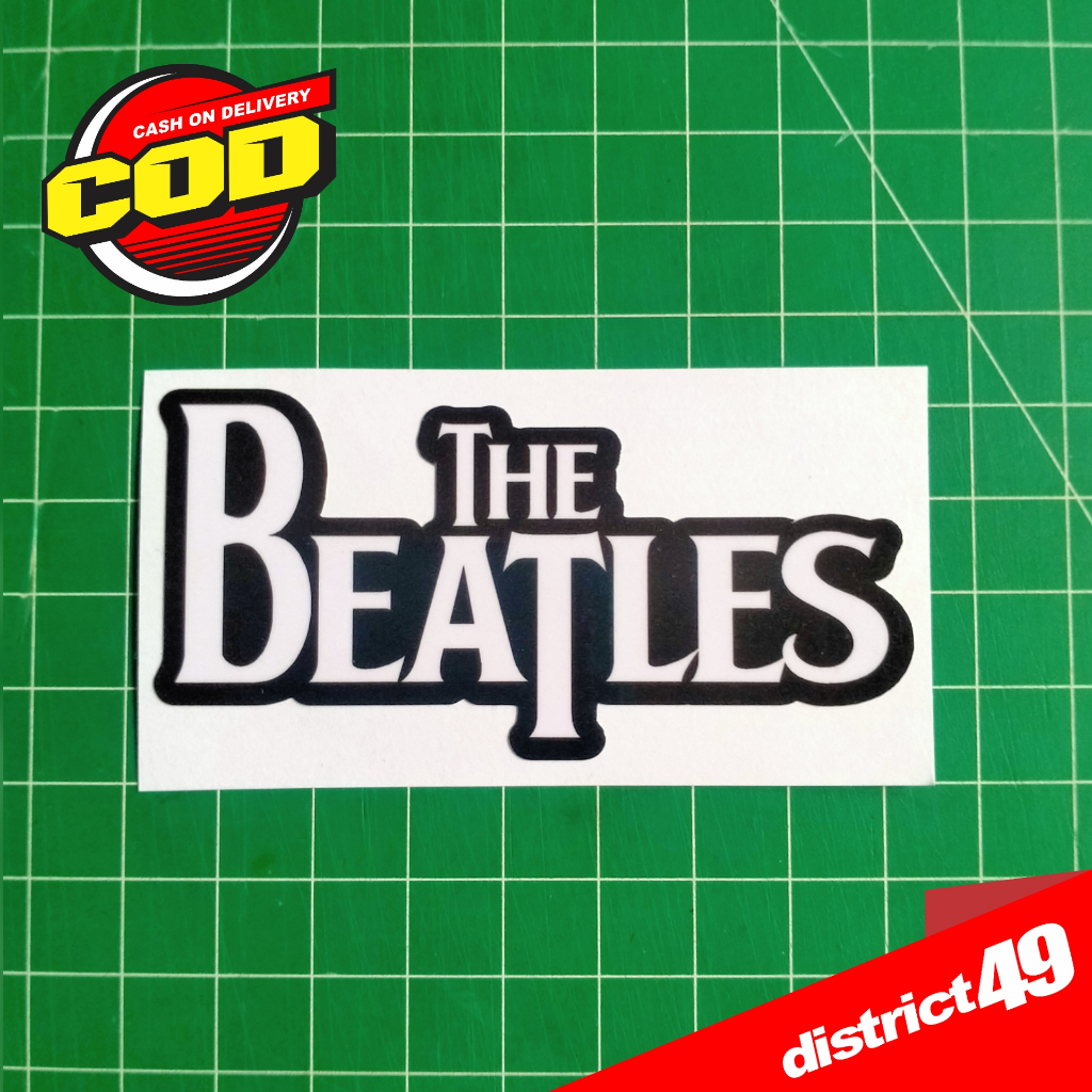 The BEATLES Sticker - Waterproof Glossy Laminate Print Cut Sticker ...