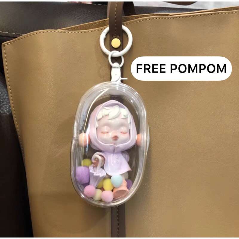 (READY+POMPOM) Transparent Pouch Doll Figure 10cm Popmart [FREE POMPOM ...
