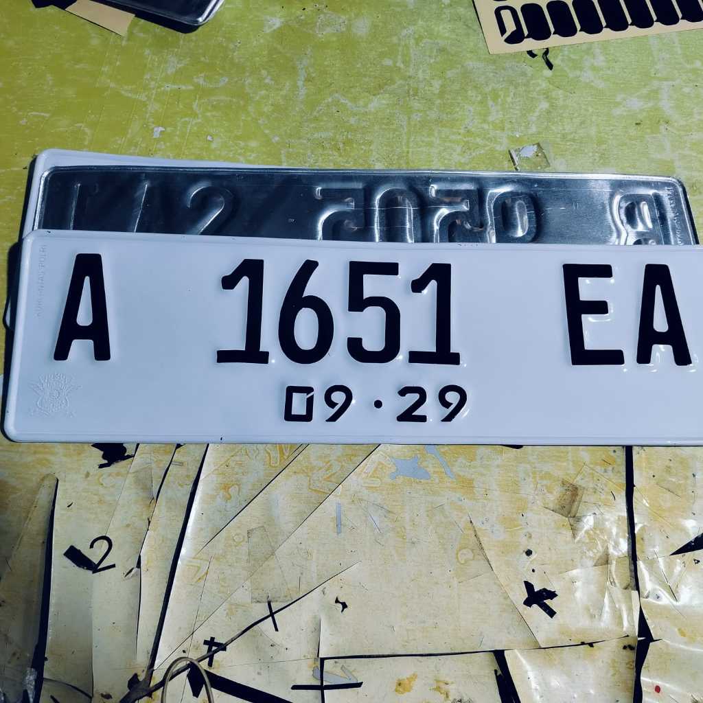 PUTIH New Print Numbers White Number Plate Car Plate Can Request ...