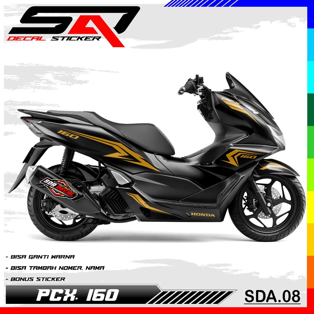 Decal Sticker Custom Full Body PCX 160 - DeKal Sticker Variation Motor ...