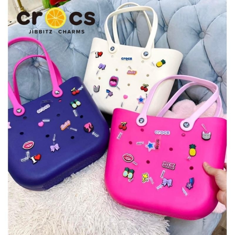 CROCS CLASSIC TOTE BAG / WOMEN'S BEACH BAG | Shopee Malaysia
