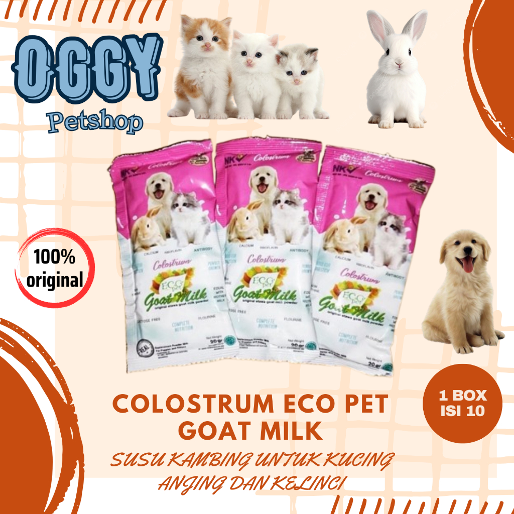 Colostrum ECO PET GOAT MILK - GOAT MILK For Cat Dog Rabbit 1 Box ...
