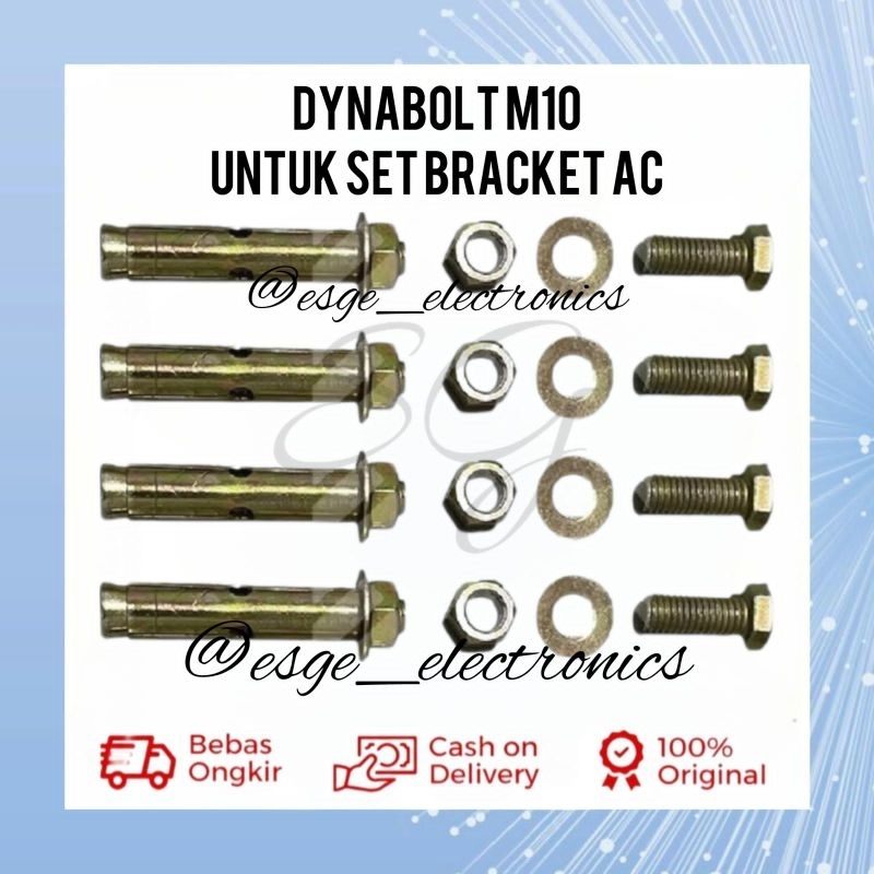 DYNABOLT BOLT SET AC BRACKET DINABOLT BOLT SET OUTDOOR AC BRACKET SET RAMSET OUTDOOR AC MOUNT ...