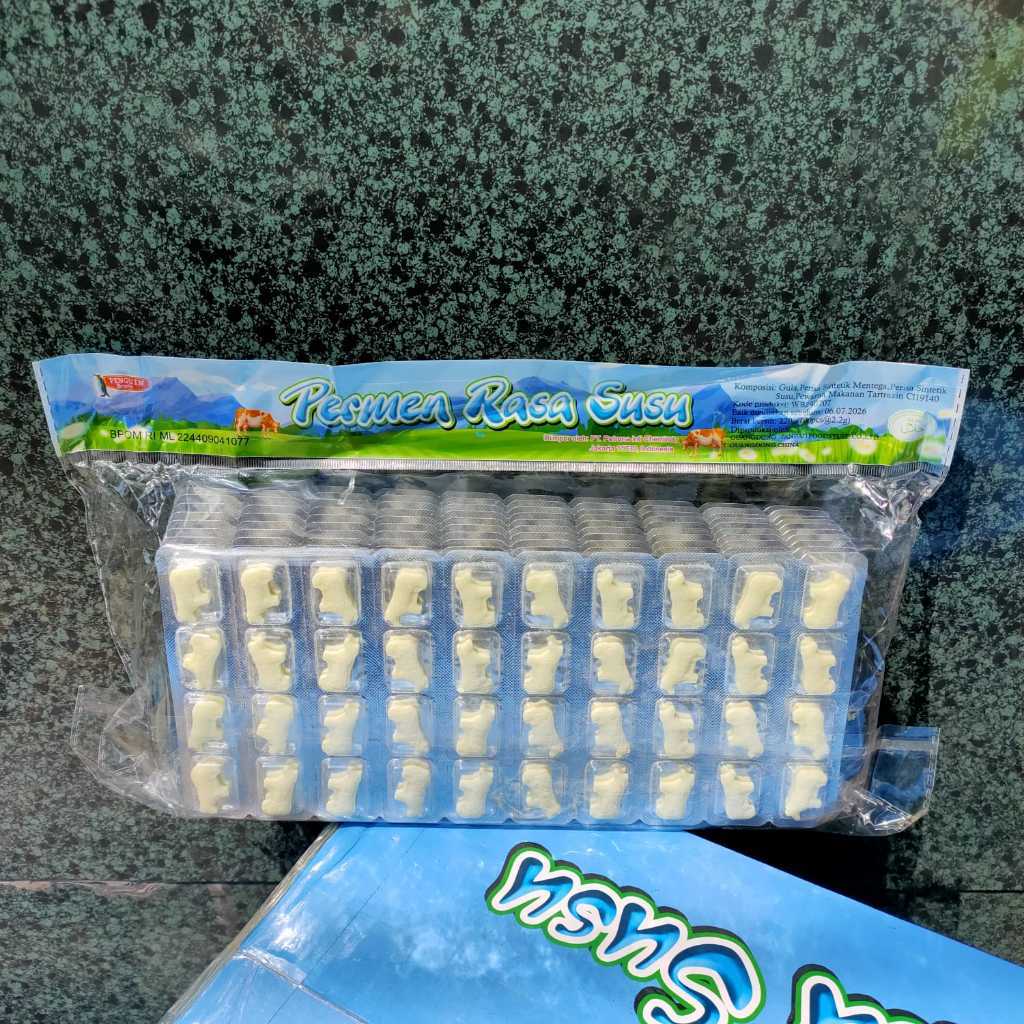 Milk Flavored Candy Beef Row Beef Candy Pack of 10 Sheets (10x40 grains ...