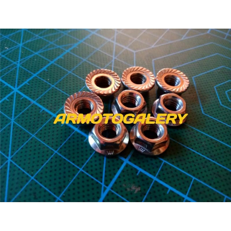 Flange Nut M5 Stainless 304 Fine thread | Shopee Malaysia