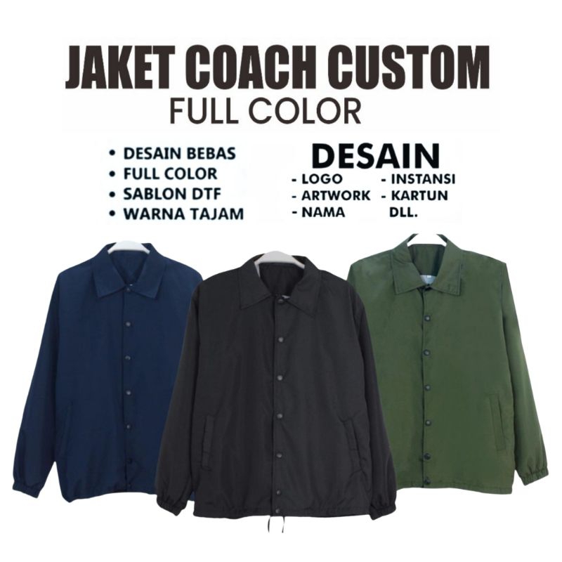 CUSTOM COACH JACKET // CUSTOM WINDBREAKER // COSTUM PARACHUTE JACKET ...
