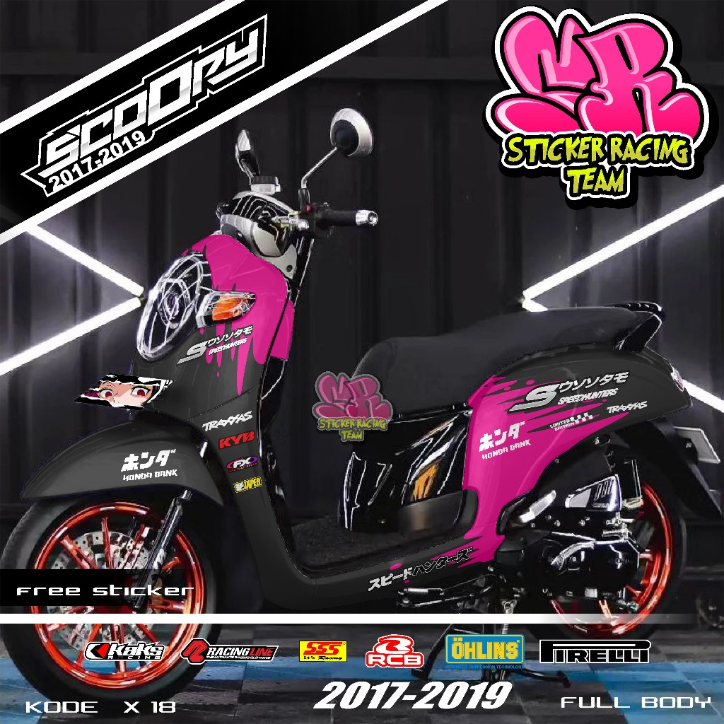 Honda Scoopy Full Body Decal Sticker 2017 2018 2019 Sticker Decal ...