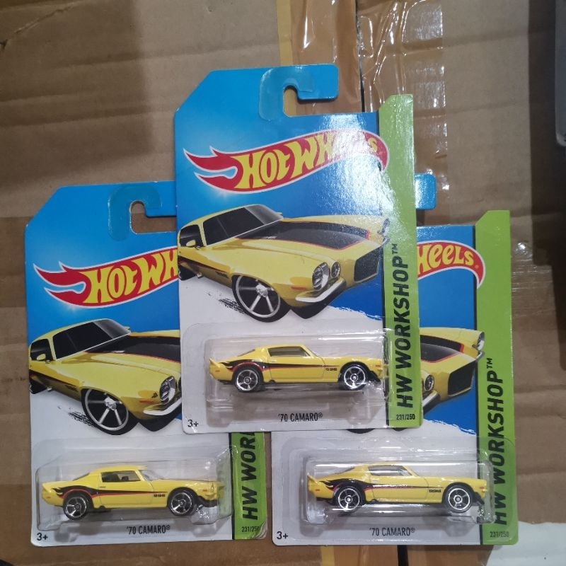Bot Wheels 70 Custom Camaro Yellow HW Workshop 2014 | Shopee Malaysia