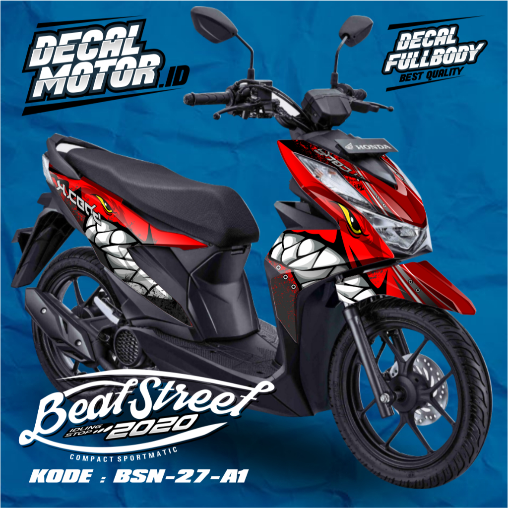 Honda BEAT STREET DECAL STICKER 2020 - BEAT STREET DECAL STICKER - BSN ...